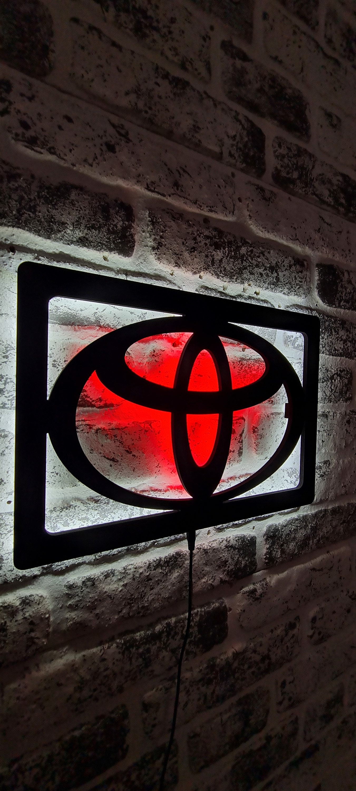 Toyota Car Led Sign Toyota Fans Led Light Lighted Garage Decor Gifts ...