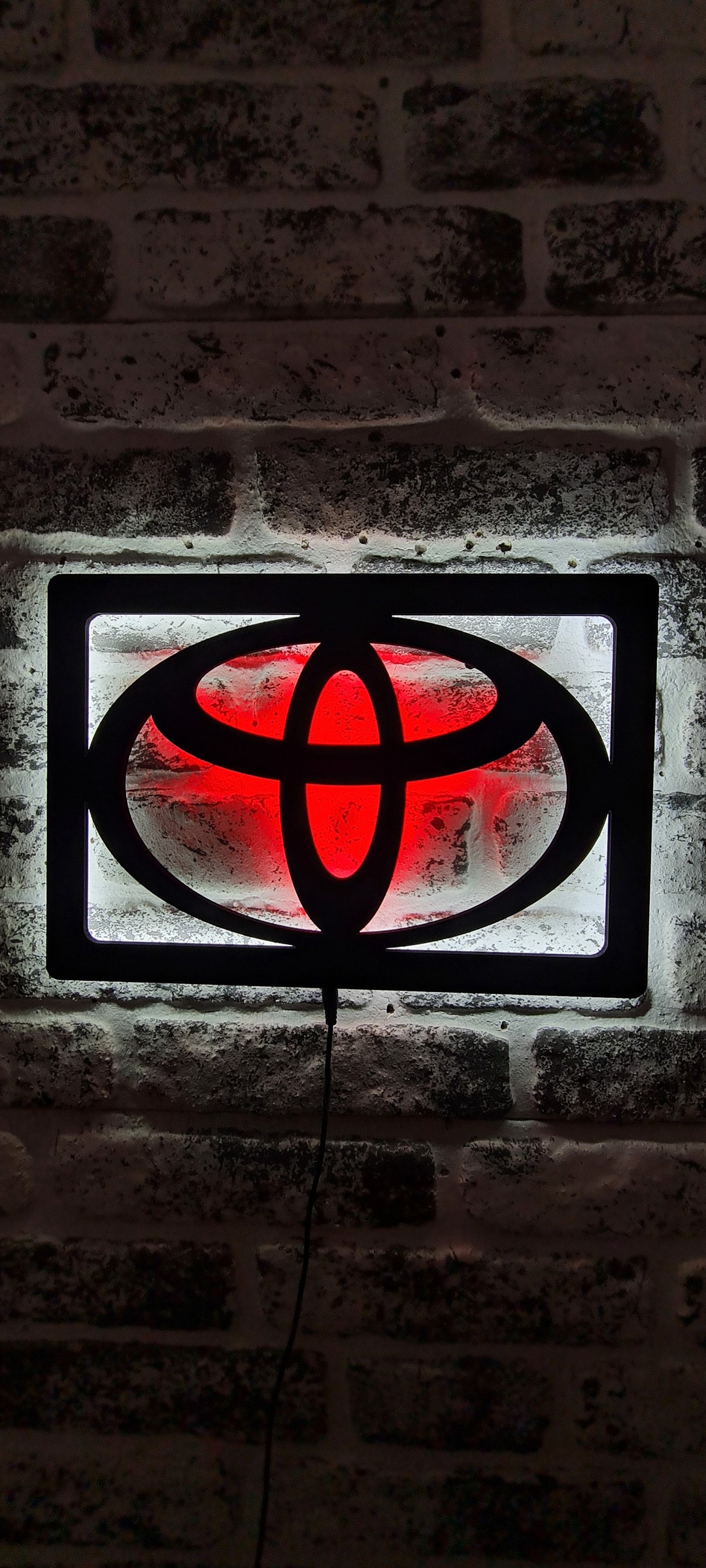 Toyota Car Led Sign - Toyota Fans Led Light - Lighted Garage Decor ...