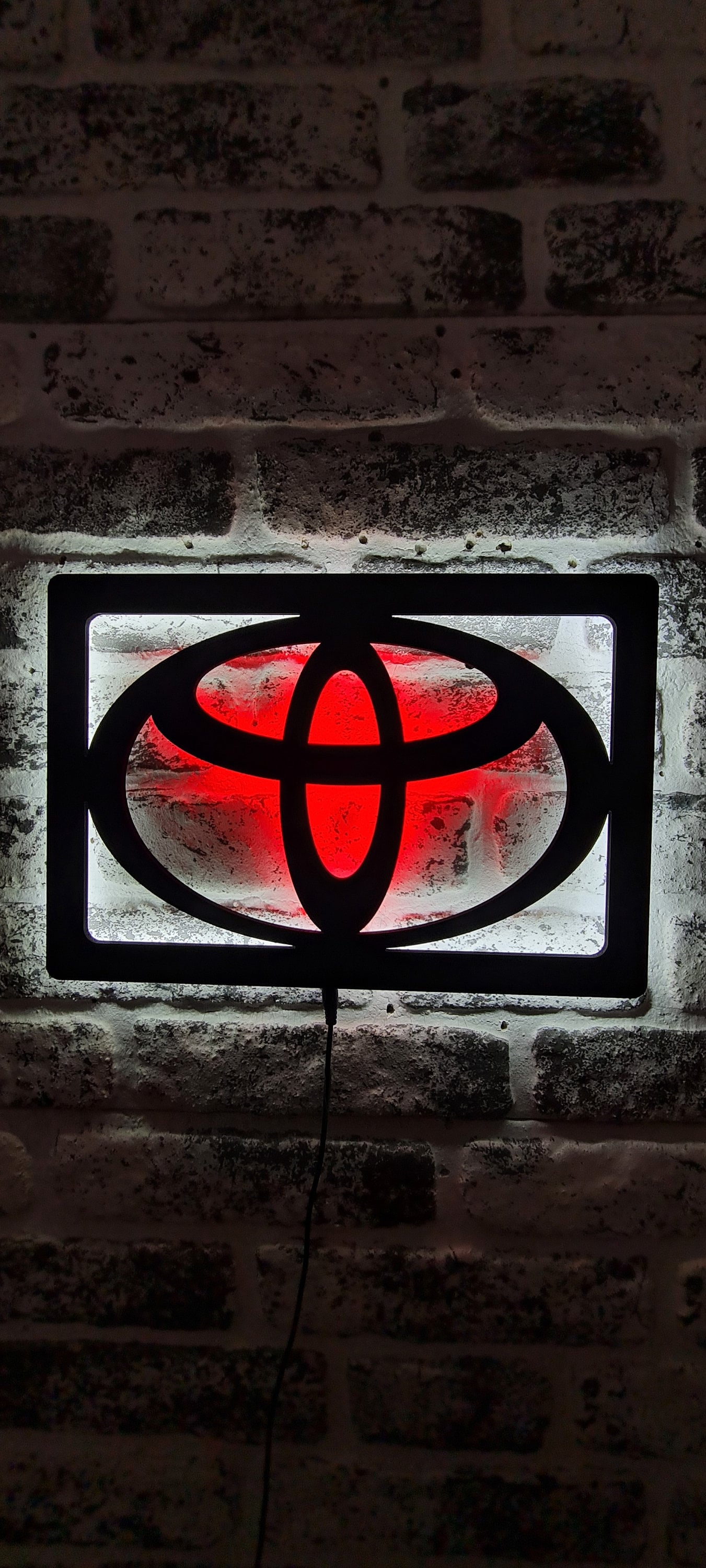 Toyota Car Led Sign Toyota Fans Led Light Lighted Garage Decor Gifts ...