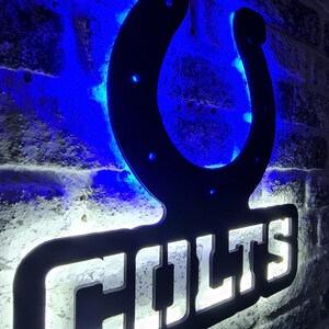 Indianapolis Colts Led Lighted Sign - Colts NFL Fans Gift - Perfect ...