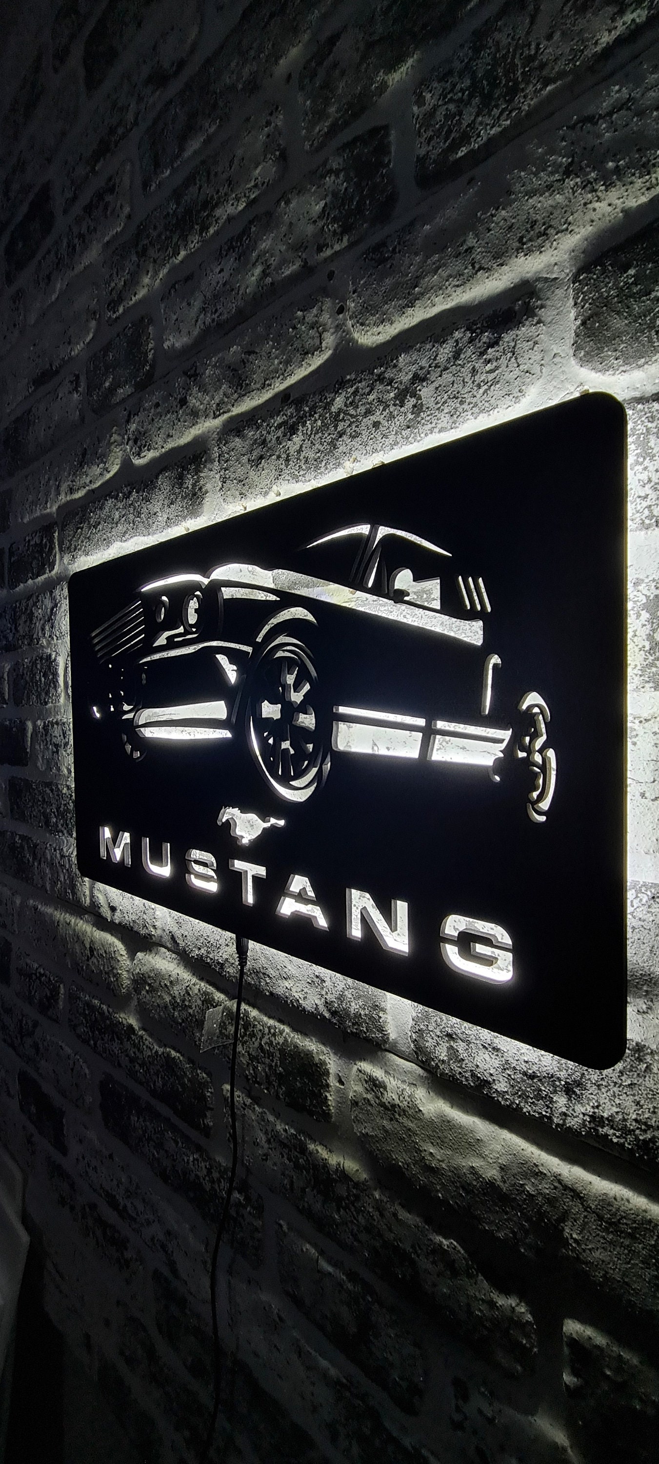 Mustang Led Sign - Mustang Fans Led Light - Car Wall Decor - Gifts for ...