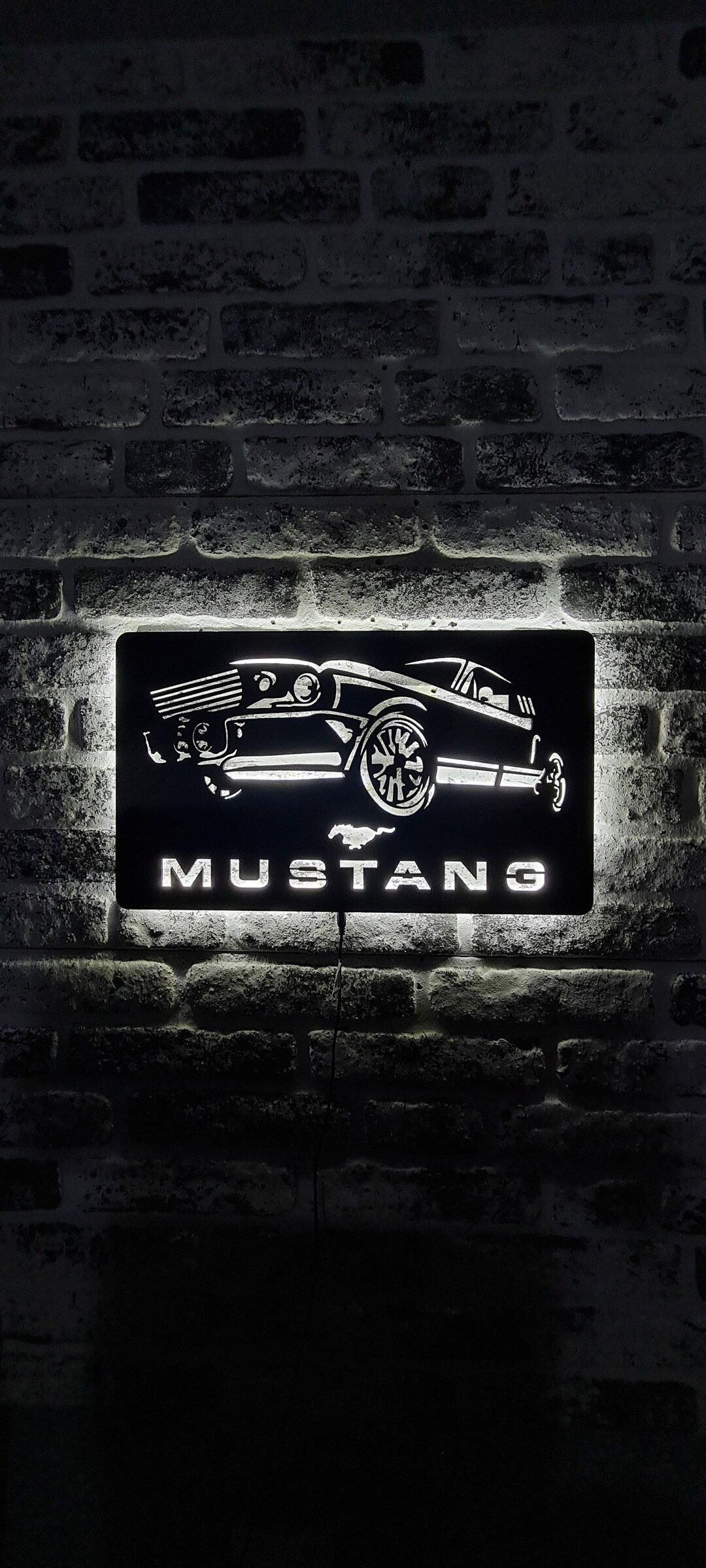 Mustang Led Sign - Mustang Fans Led Light - Car Wall Decor - Gifts for ...