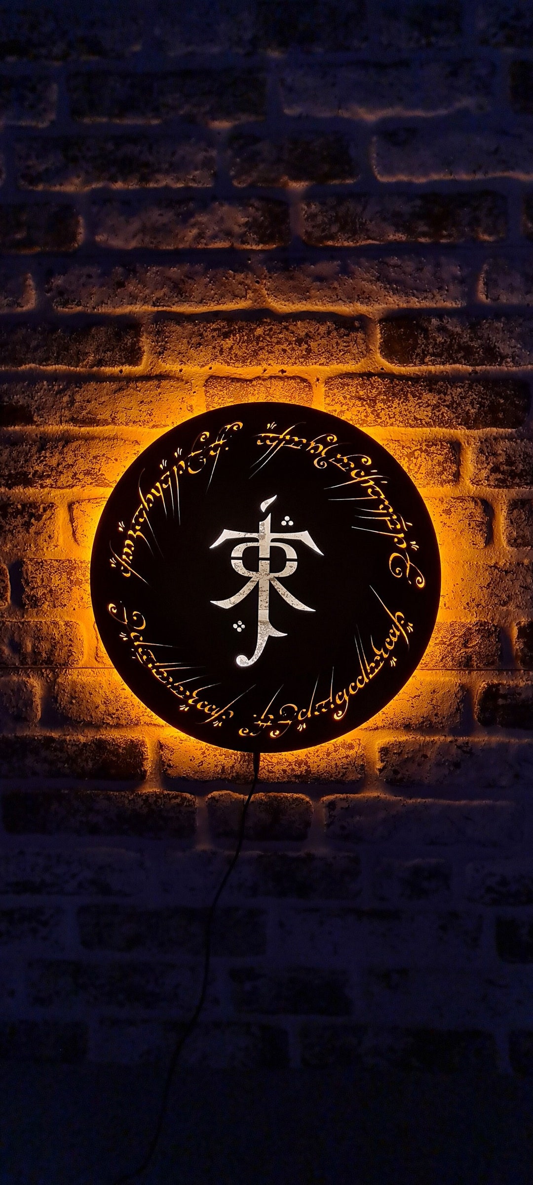 Lord of the Rings Led Sign LOTR Fans Led Light Lighted - Etsy