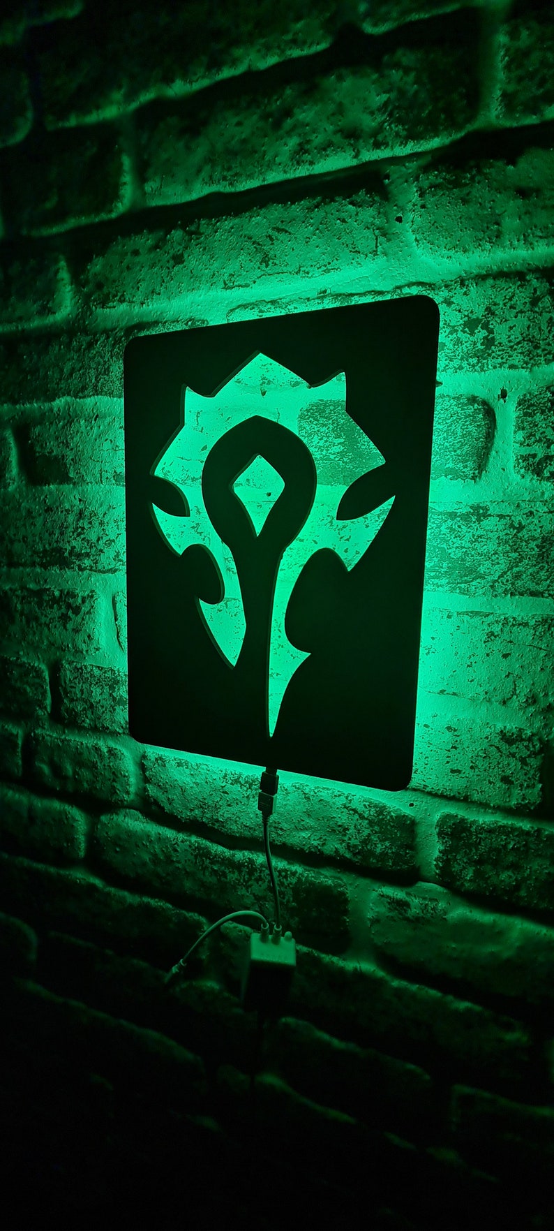 World of Warcraft Led Sign Wow Led Light Lighted Wall - Etsy