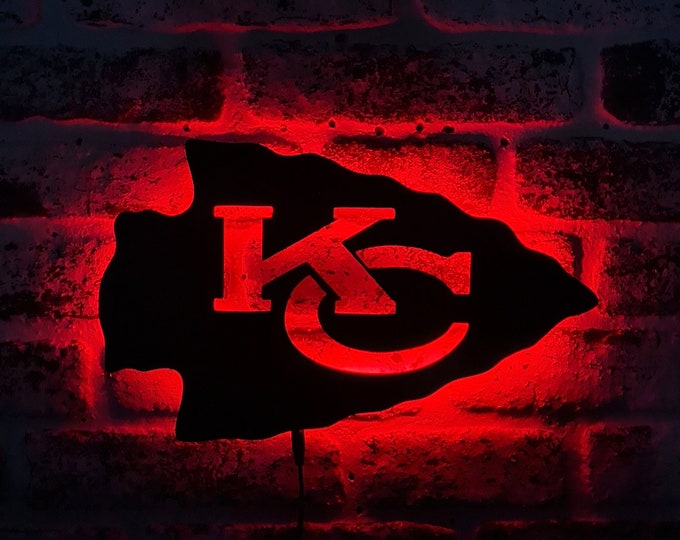 Kansas City Chiefs LED Neon Sign Size 8x12 - Etsy