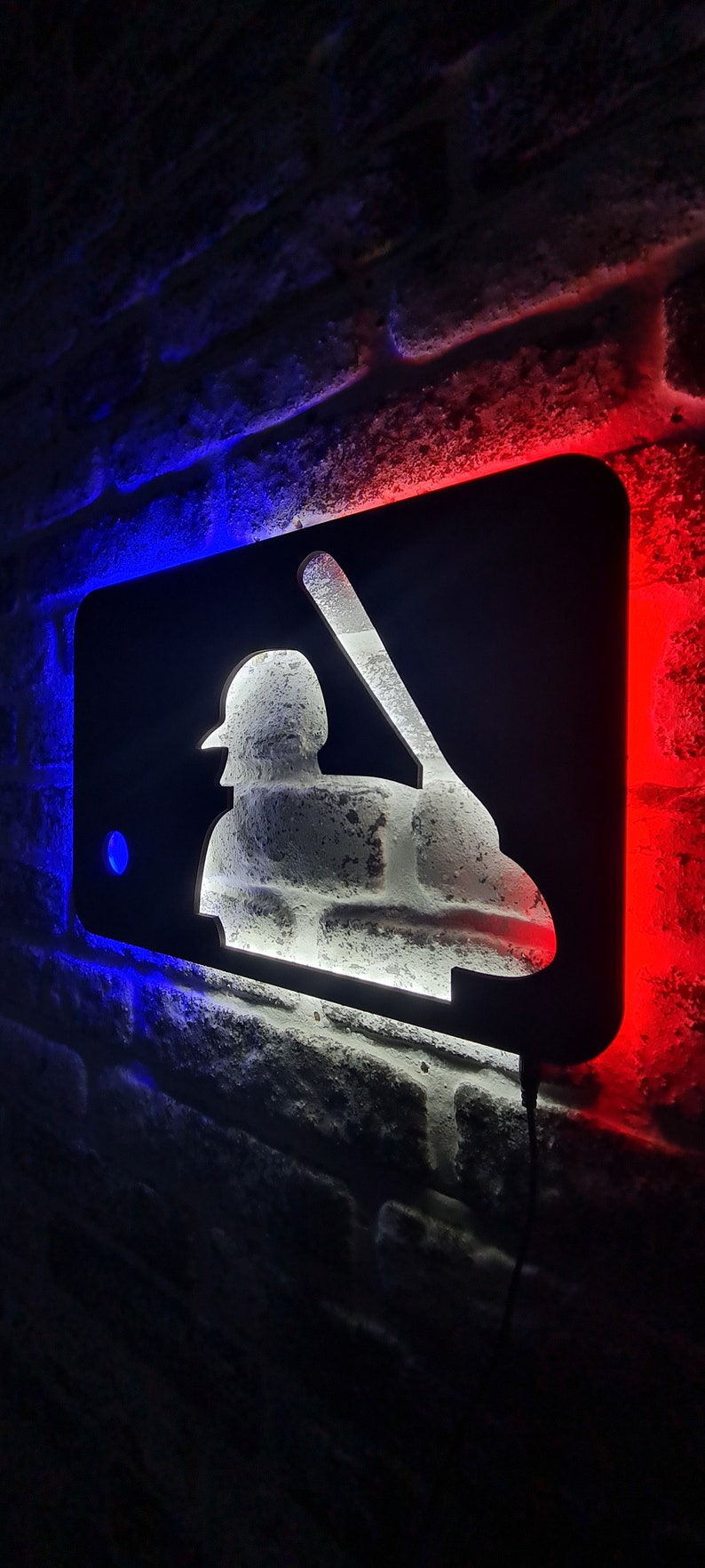 Baseball Led Sign Baseball Fans Led Light Lighted Wall Decor Gifts for ...