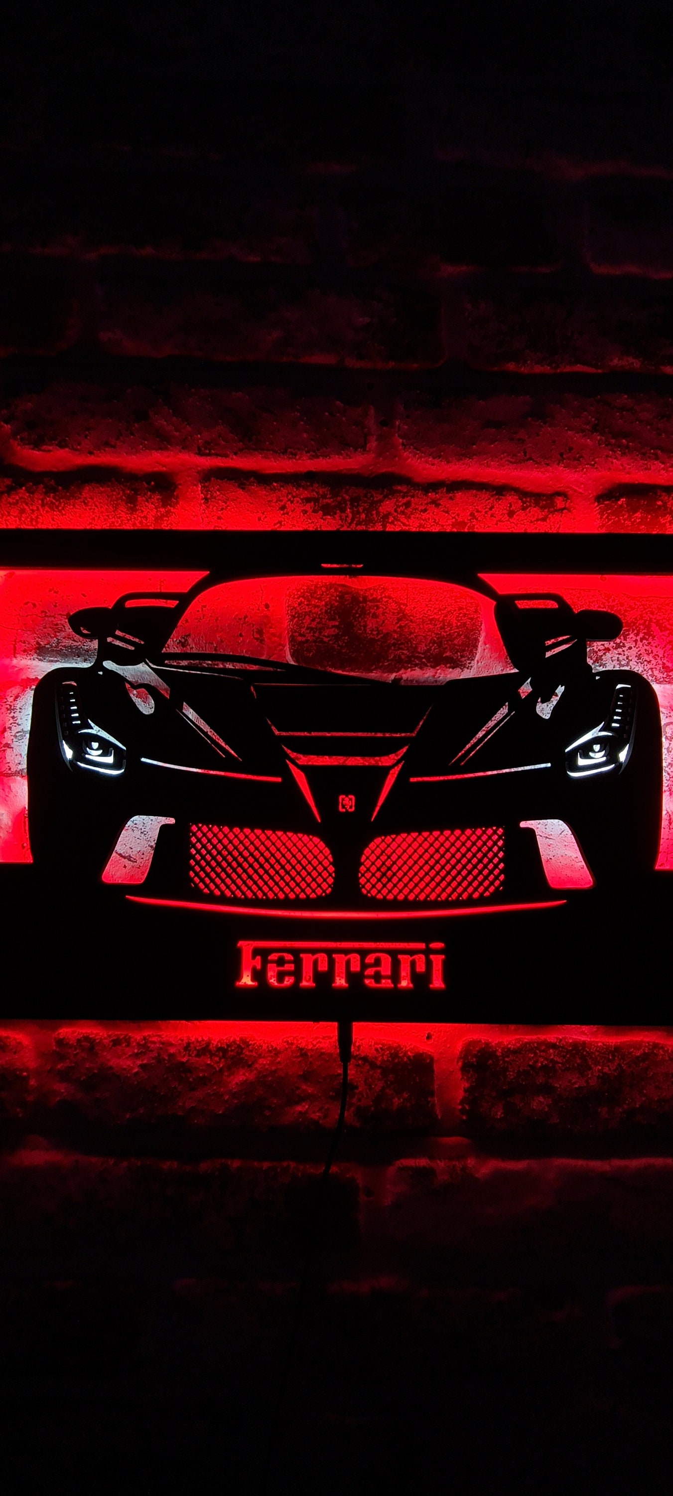 Ferrari Led Sign Ferrari Fans Led Light Car Wall Decor - Etsy
