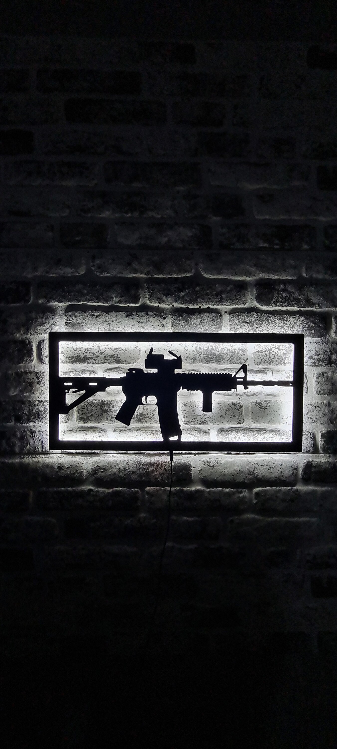 M416 Weapon Led Sign M416 Gun Led Light Weapon Wall Decor - Etsy