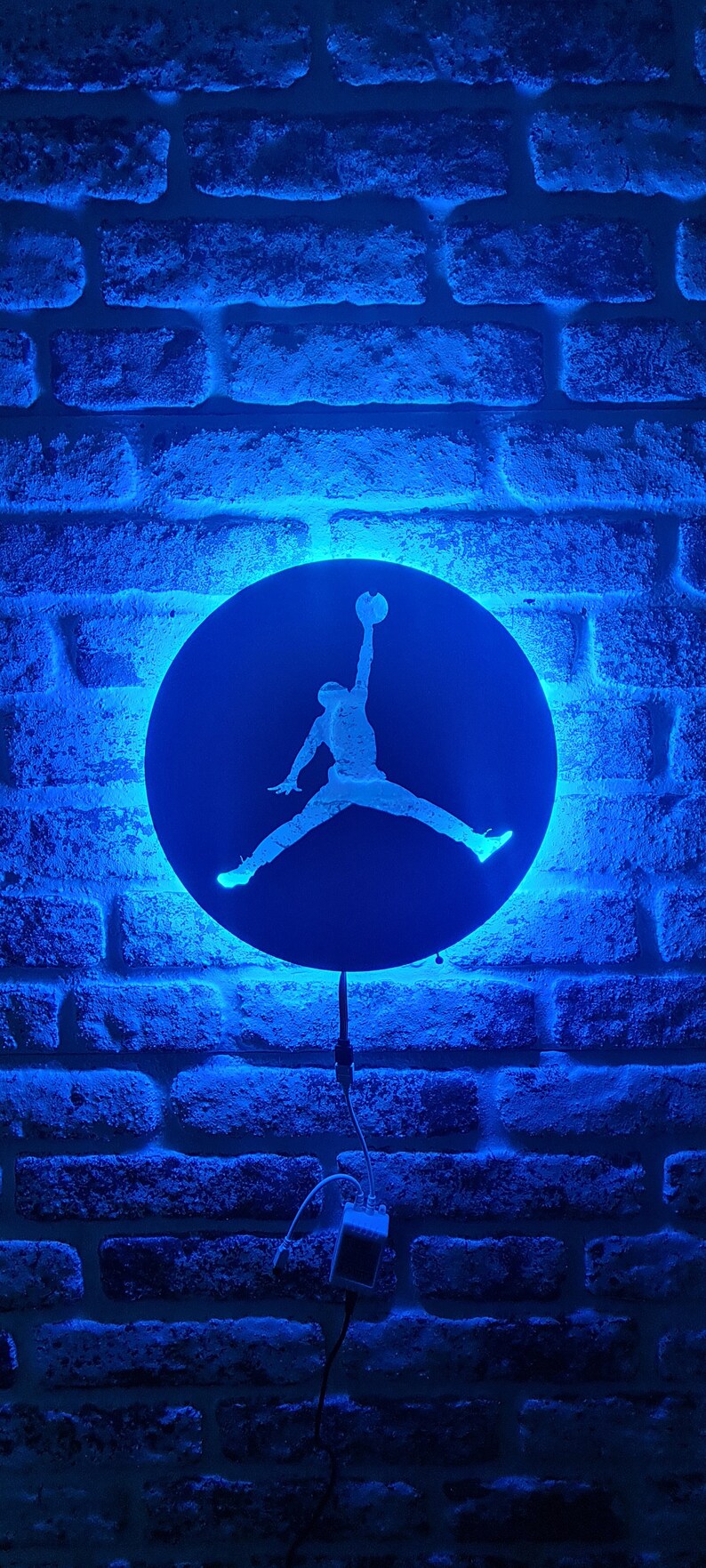 Jordan Led Sign Jordan Basketball Fans Led Light Lighted Wall Decor ...