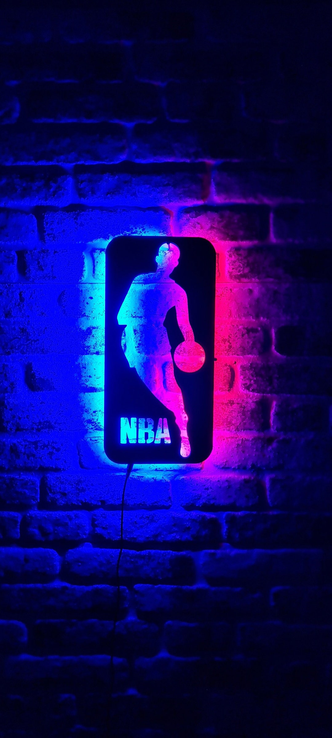 Nba Led Sign - Nba Basketball Fans Led Light - Lighted Wall Decor - Gifts for Him - Christmas ...