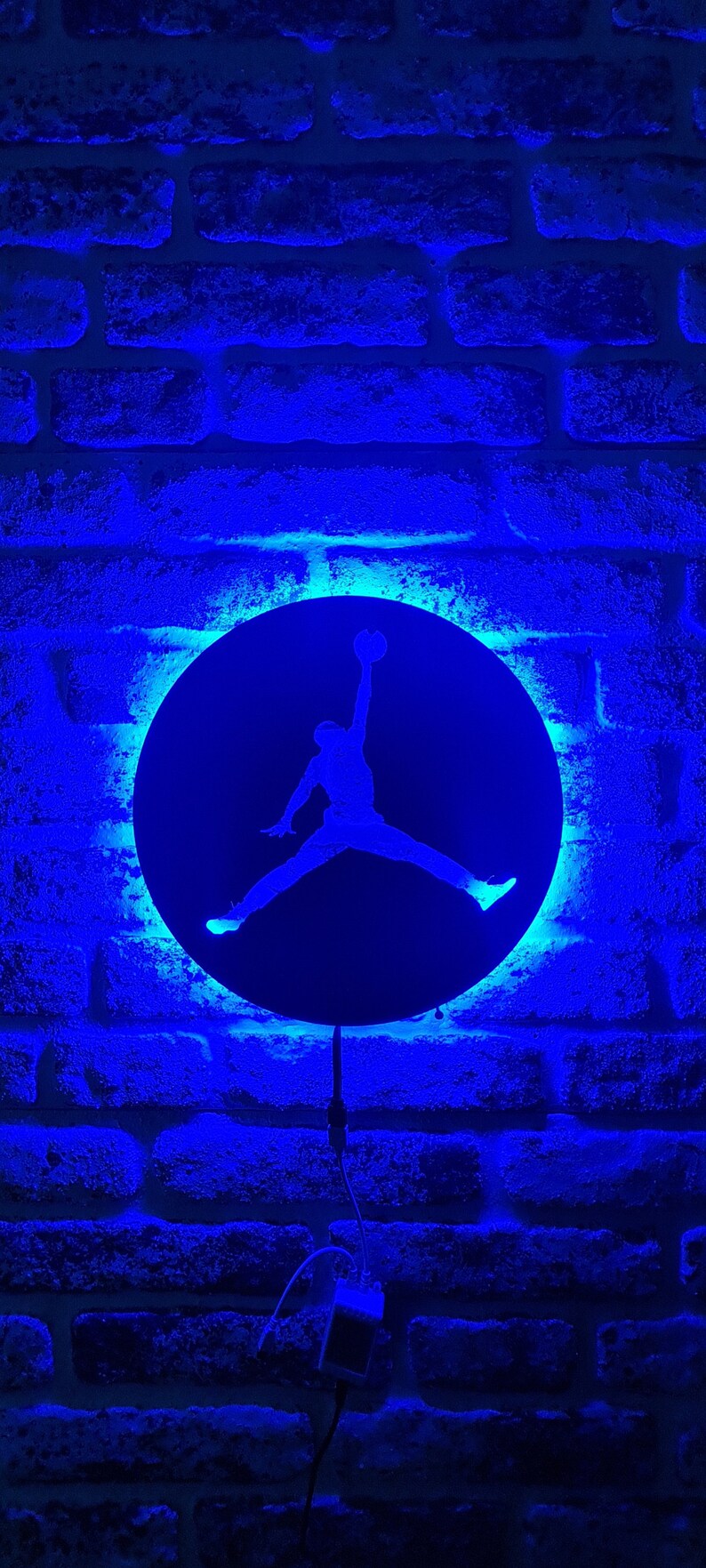 Jordan Led Sign - Jordan Basketball Fans Led Light - Lighted Wall Decor ...