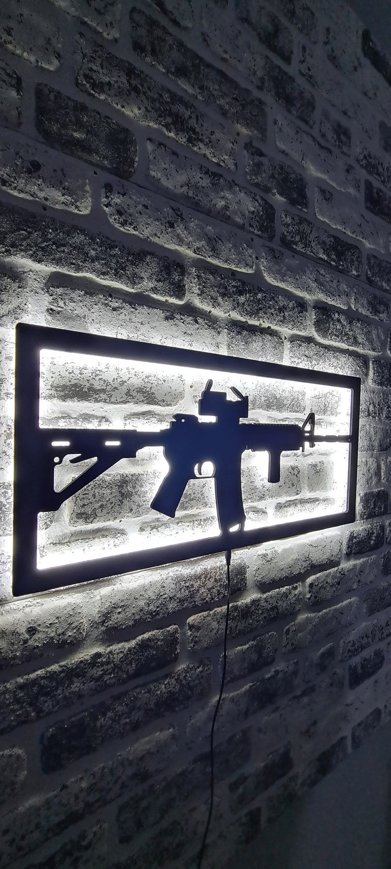 M416 Weapon Led Sign M416 Gun Led Light Weapon Wall Decor - Etsy