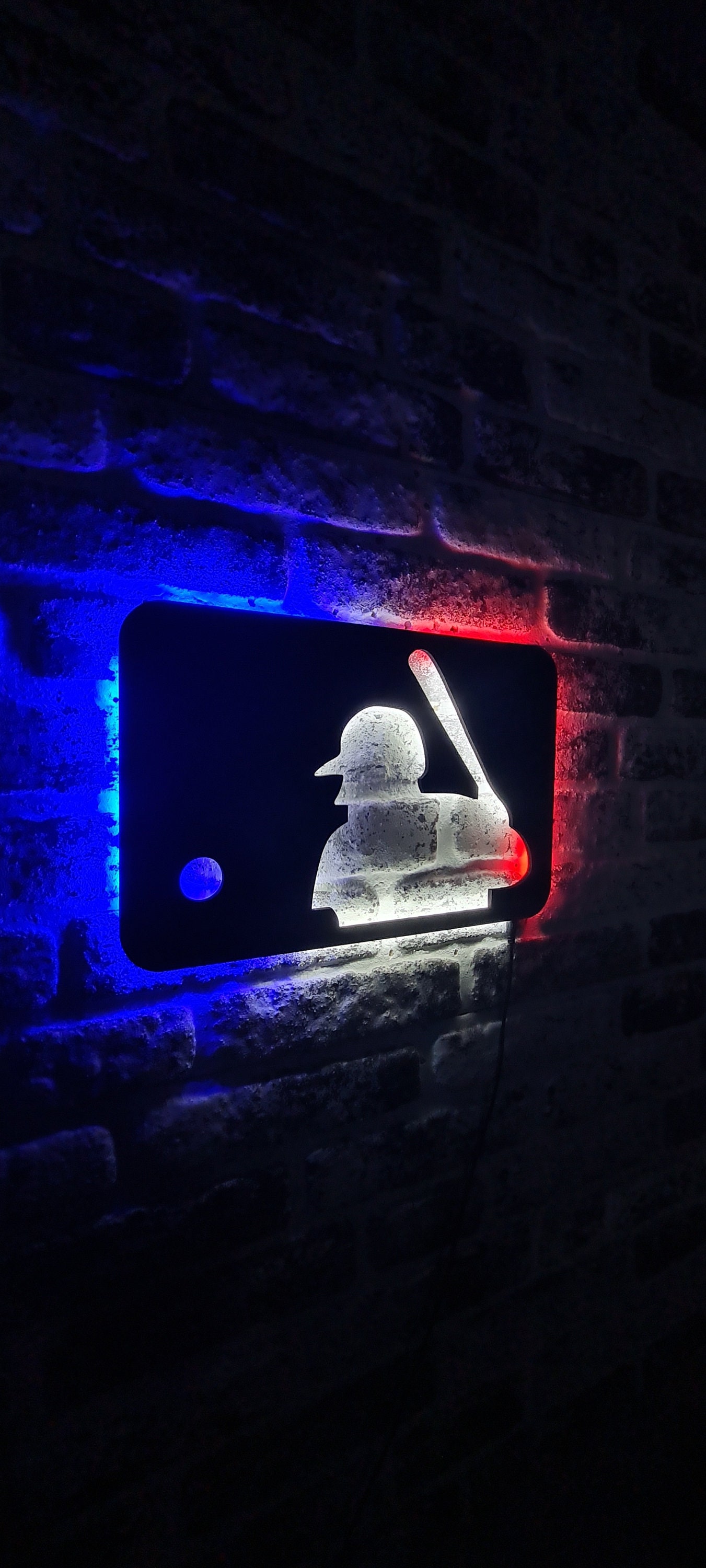 Baseball Led Sign - Baseball Fans Led Light - Lighted Wall Decor ...
