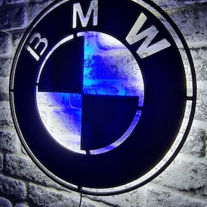 BMW Led Neon Lighted Sign, Perfect Illuminated Man Cave Wall Decor, M ...