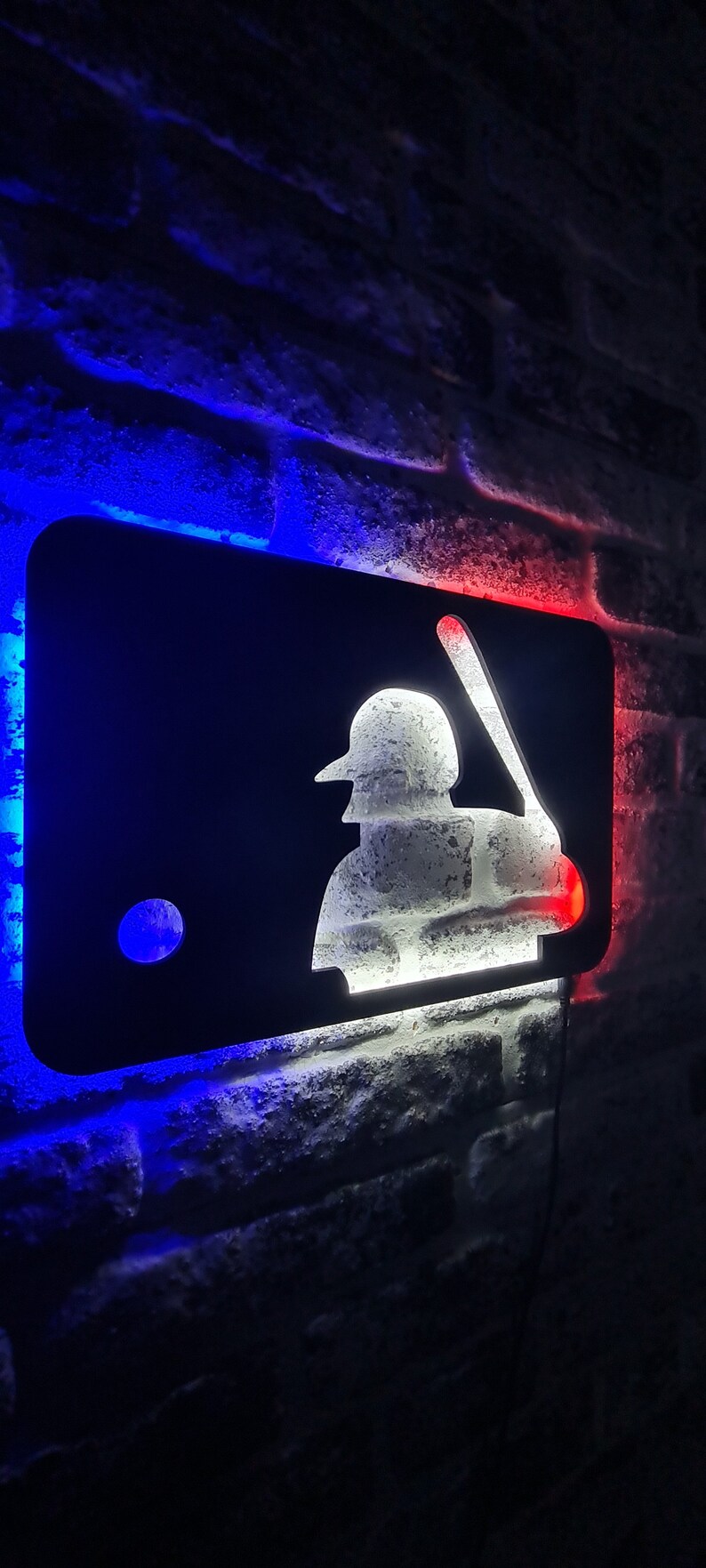 Baseball Led Sign Baseball Fans Led Light Lighted Wall Decor Gifts for ...