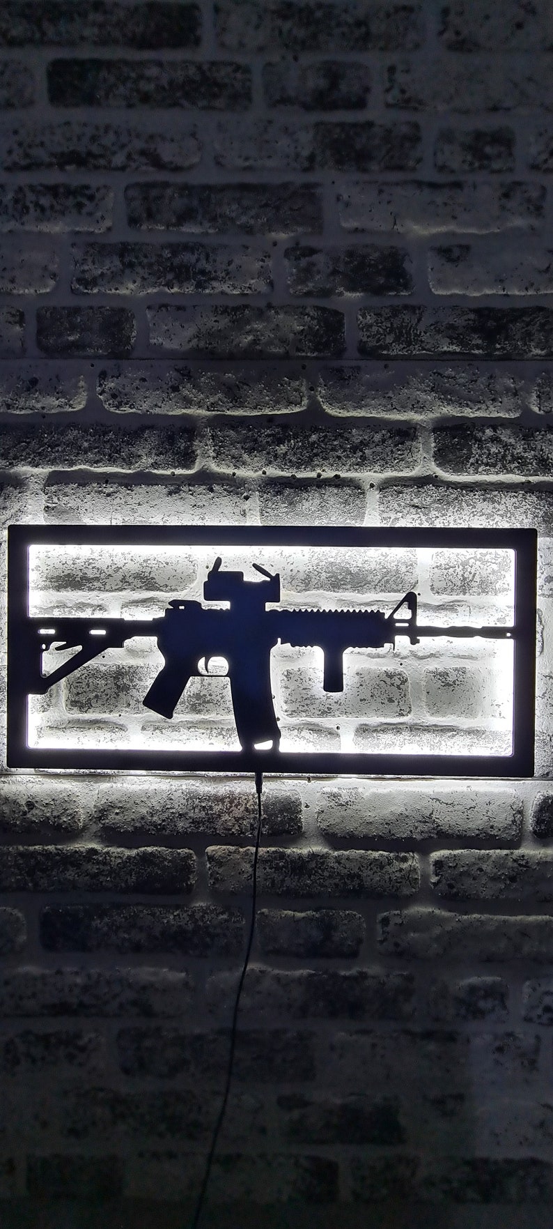 M416 Weapon Led Sign M416 Gun Led Light Weapon Wall Decor - Etsy