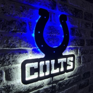 Indianapolis Colts Led Lighted Sign - Colts NFL Fans Gift - Perfect ...