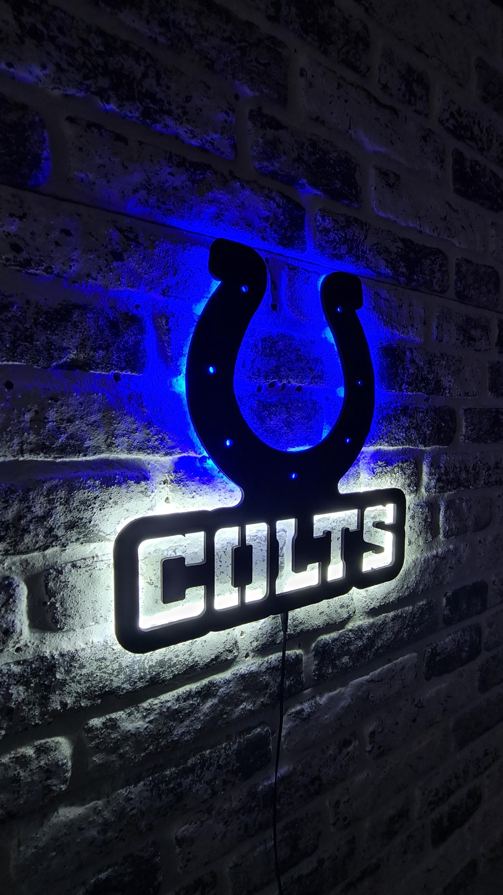 Indianapolis Colts Led Lighted Sign - Colts NFL Fans Gift - Perfect ...