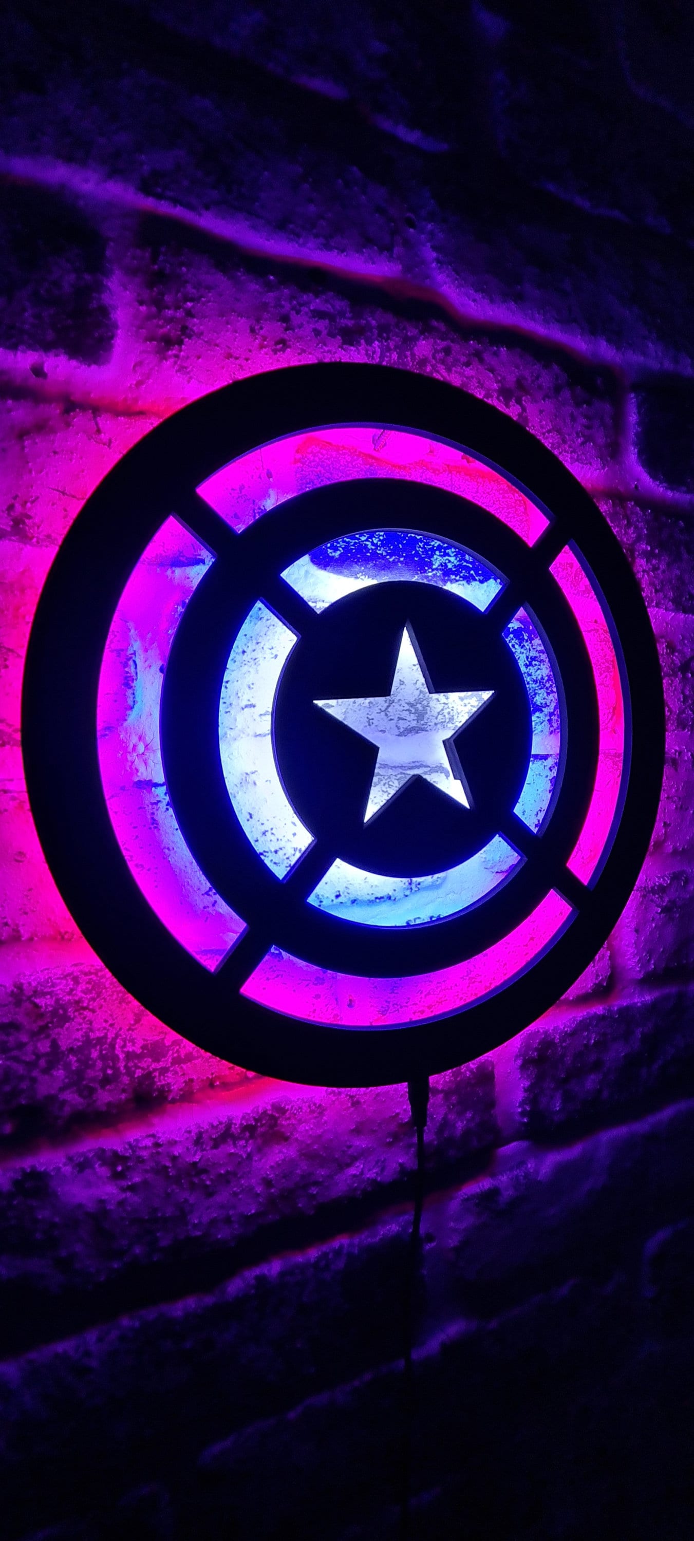 Captain America Led Sign Captain America Led Light Avengers Hero Marvel ...