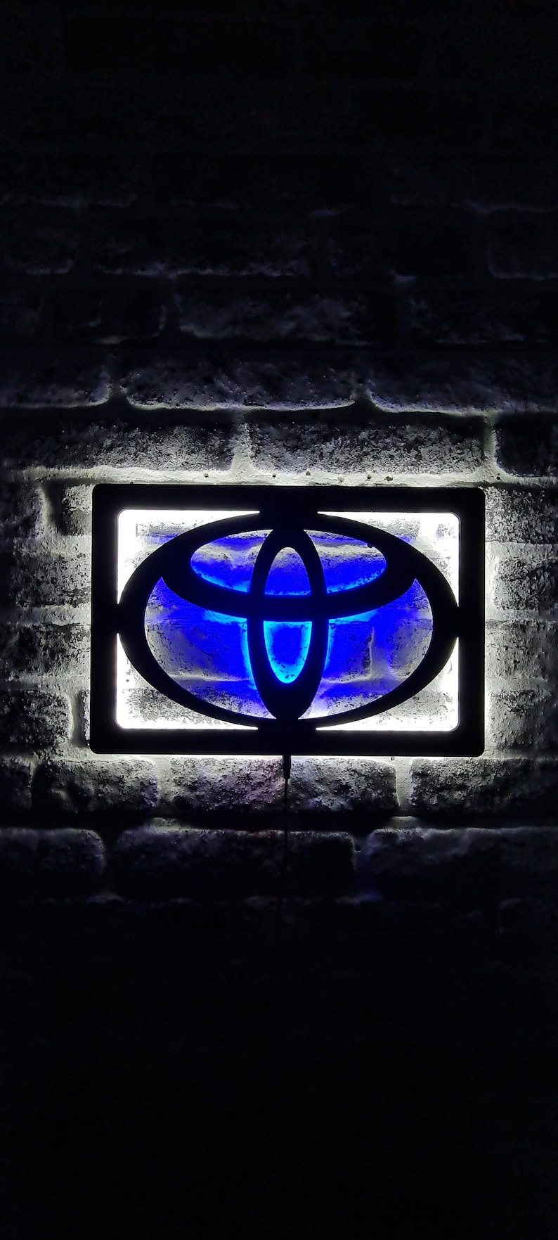Toyota Car Led Sign Toyota Fans Led Light Lighted Garage Decor Gifts ...