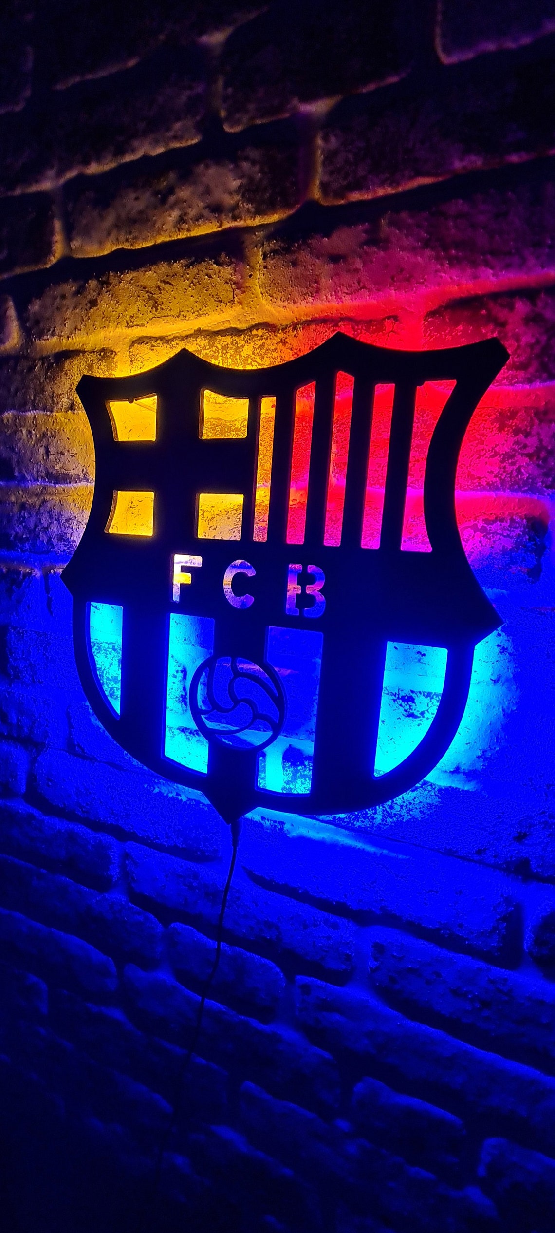 F.C. Barcelona Led Sign La Liga Football Team Fans Led Light Barcelona ...
