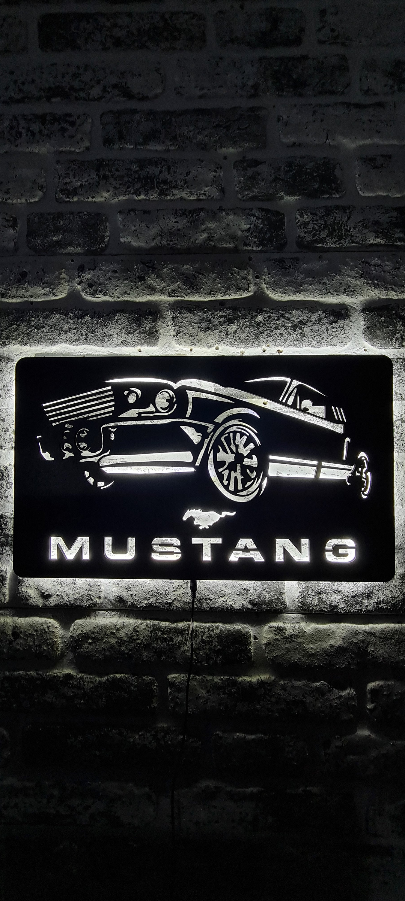 Mustang Led Sign - Mustang Fans Led Light - Car Wall Decor - Gifts for ...