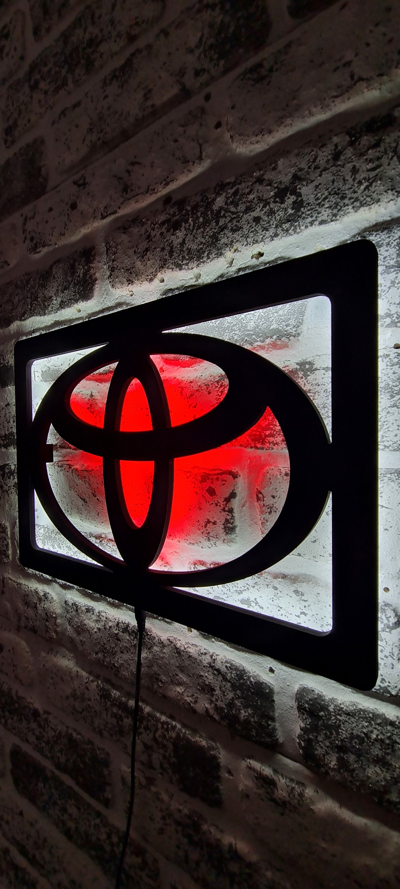 Toyota Car Led Sign Toyota Fans Led Light Lighted Garage Decor Gifts ...