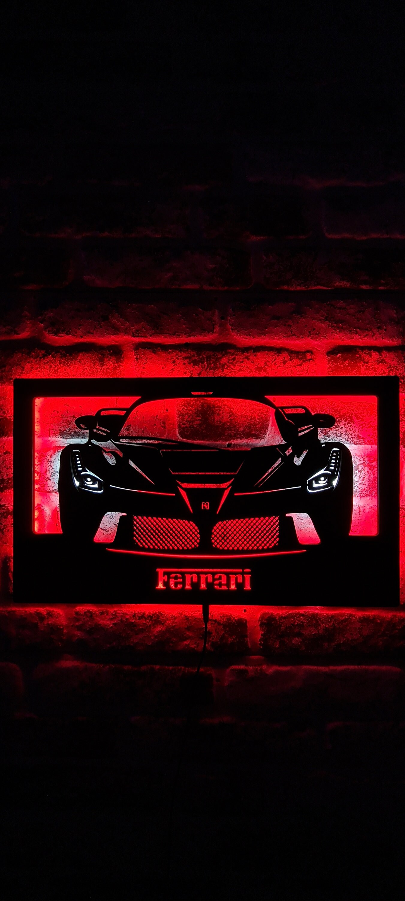 Ferrari Led Sign Ferrari Fans Led Light Car Wall Decor - Etsy