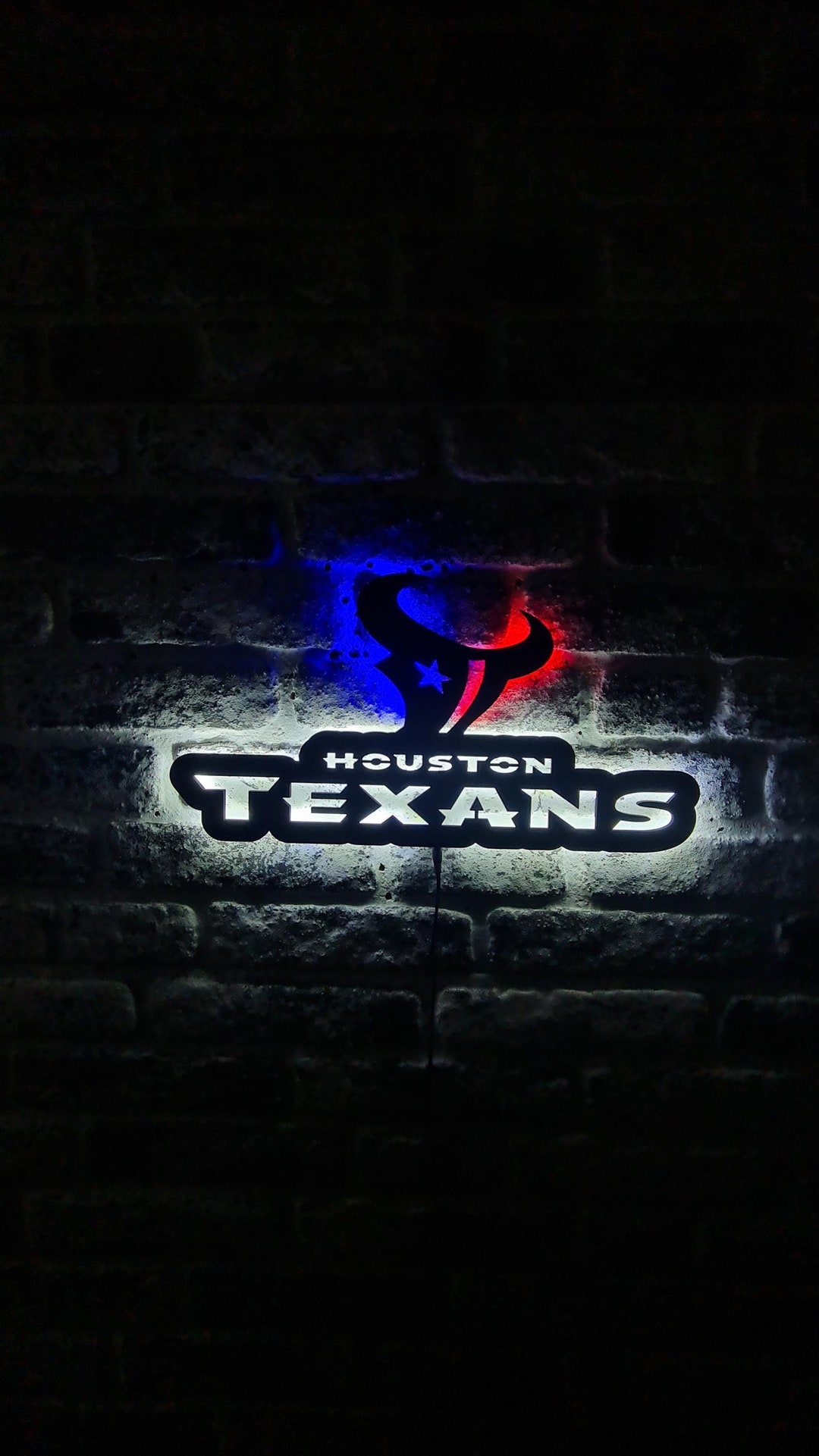Houston Texans Led Lighted Sign - Rams NFL Fans Gift - Perfect American ...