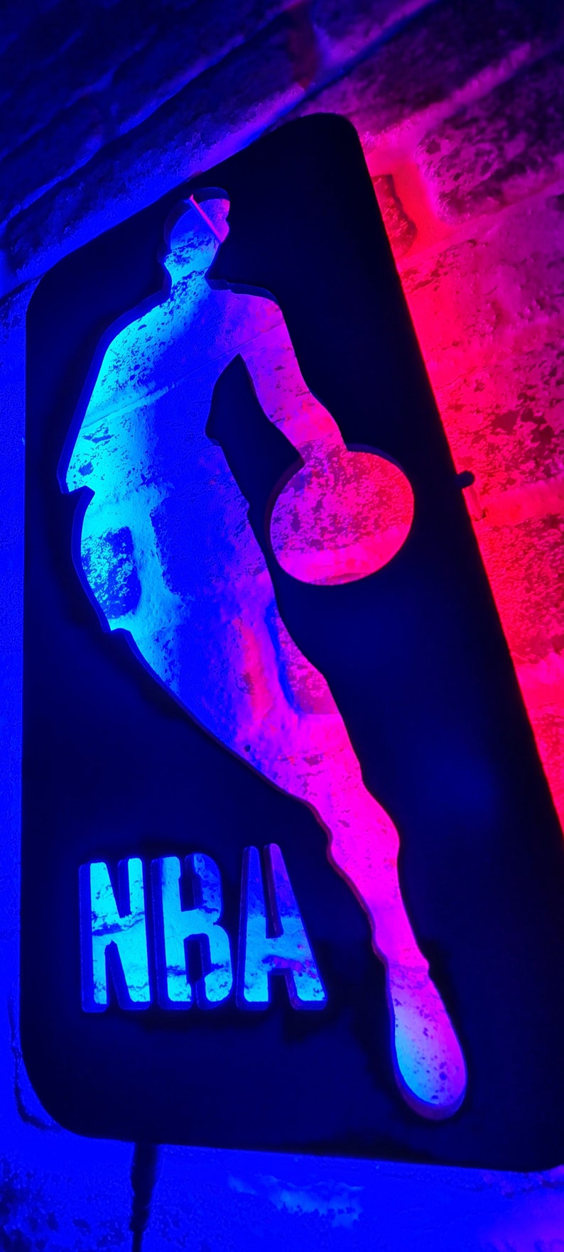 Nba Led Sign Nba Basketball Fans Led Light Lighted Wall Decor Gifts for ...