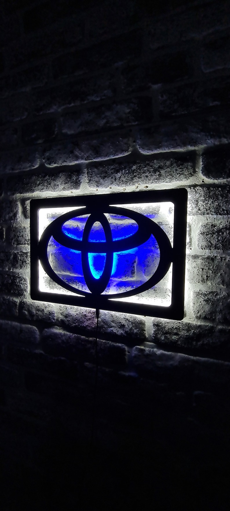 Toyota Car Led Sign Toyota Fans Led Light Lighted Garage Decor Gifts ...