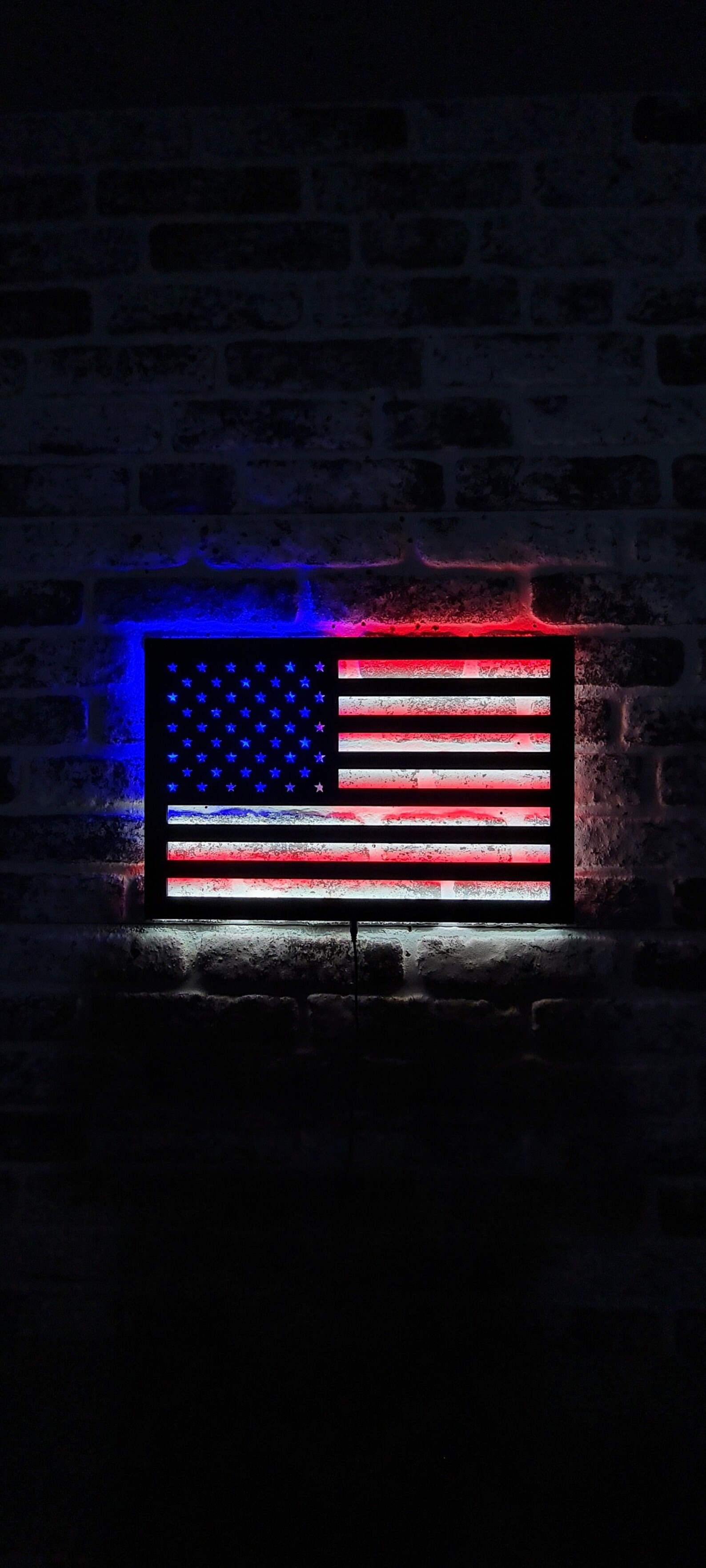 American Flag Led Sign - Flag Led Light - American Flag Wall Decor ...