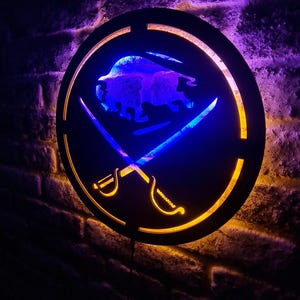 Buffalo Sabres Fans Led Lighted Sign - Sabres NHL Fans Gift-perfect Ice ...