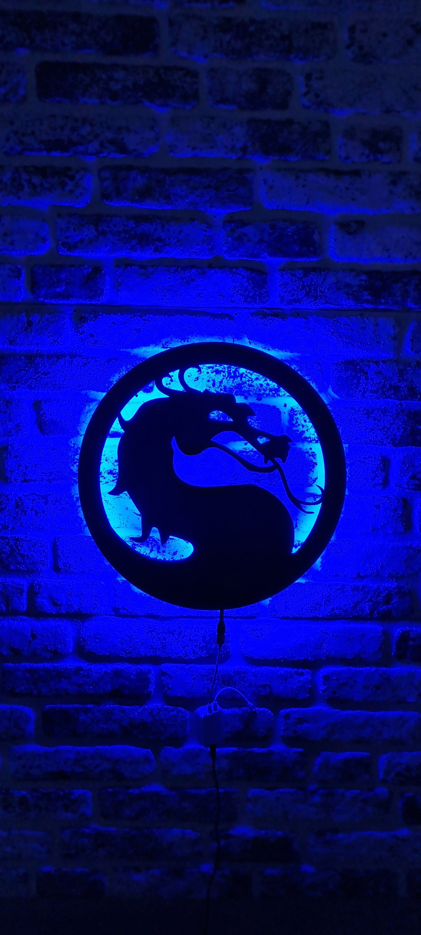 Mortal Kombat Dragon Led Sign - Dragon Fans Led Light - Lighted Wall ...
