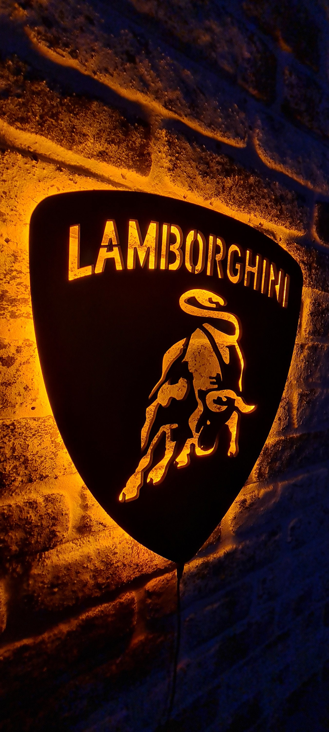 Lamborghini Led Sign Lmaborghini Fans Led Light Lighted Garage Decor ...