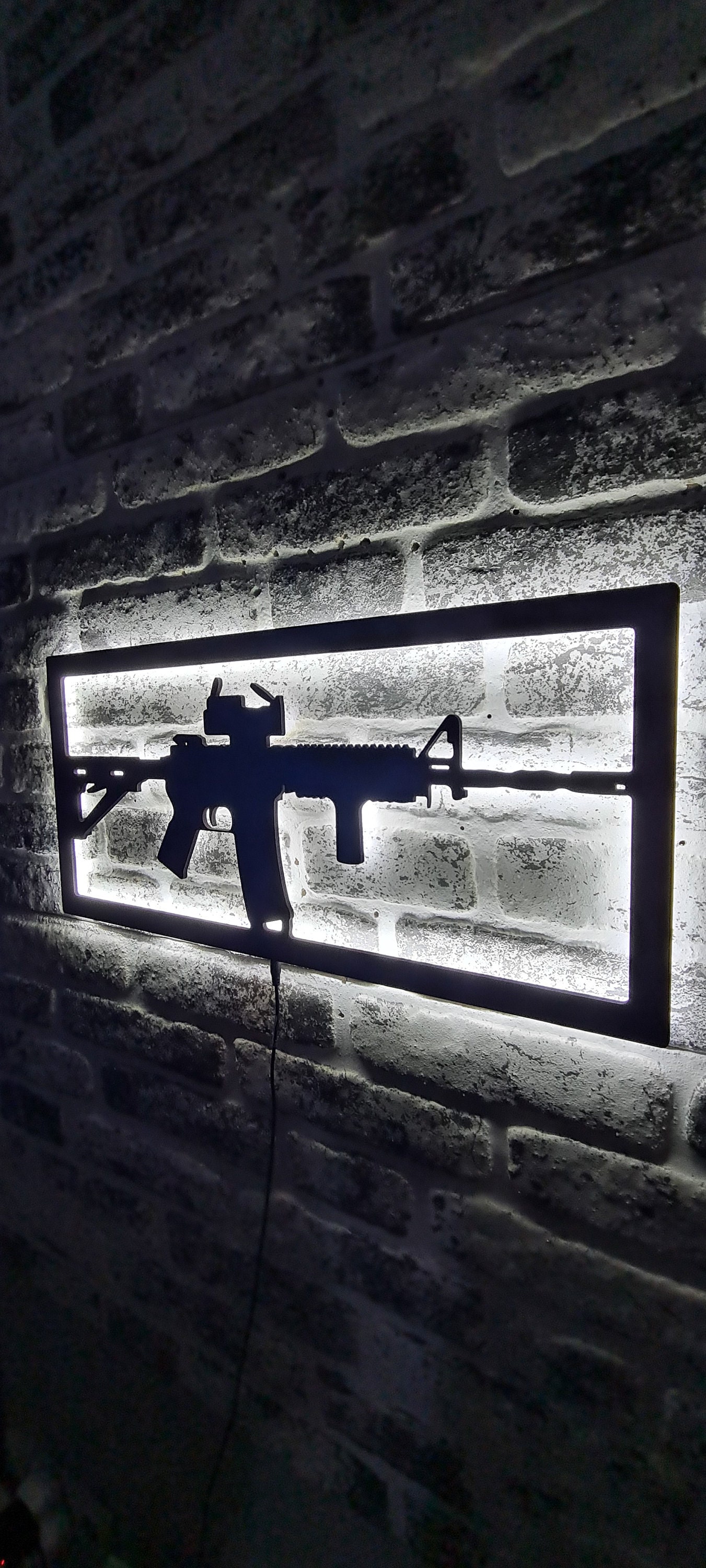 M416 Weapon Led Sign M416 Gun Led Light Weapon Wall Decor - Etsy