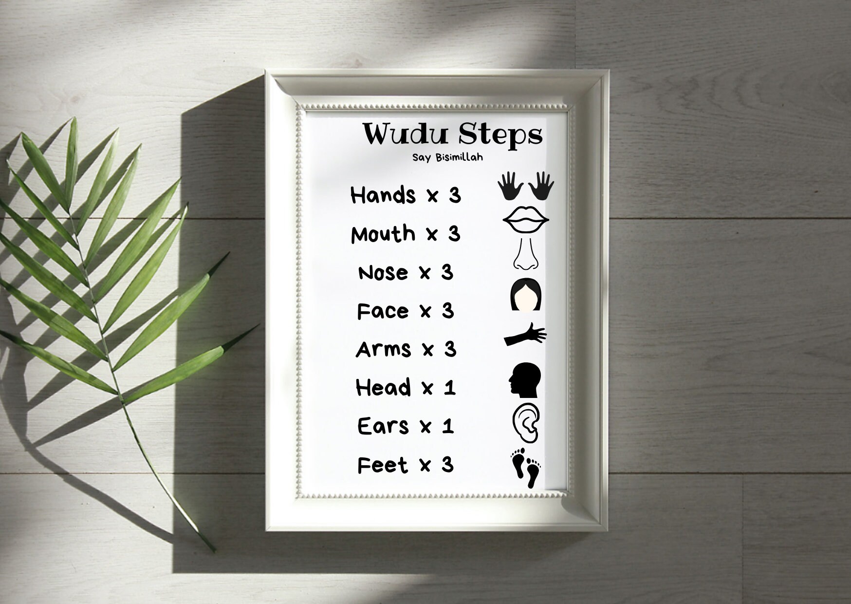 Wudu Poster | Wudu Guide | Islamic Digital Art | Ramadan Kareem ...