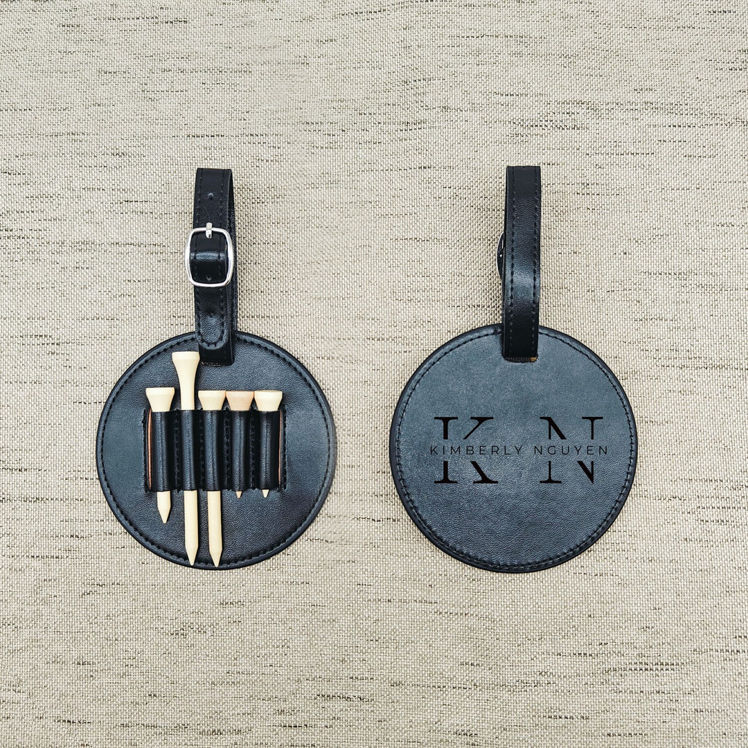 Custom Golf Bag, Personalized Golf Tee Bag, Golf Tee Holder, Engraved ...