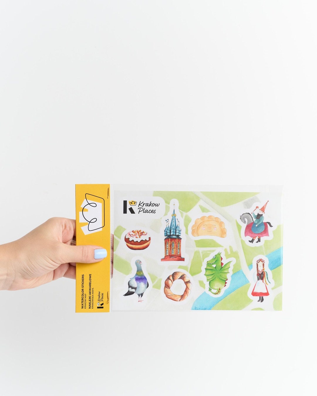 Stickers Krakow Map | Souvenir From Poland - Etsy