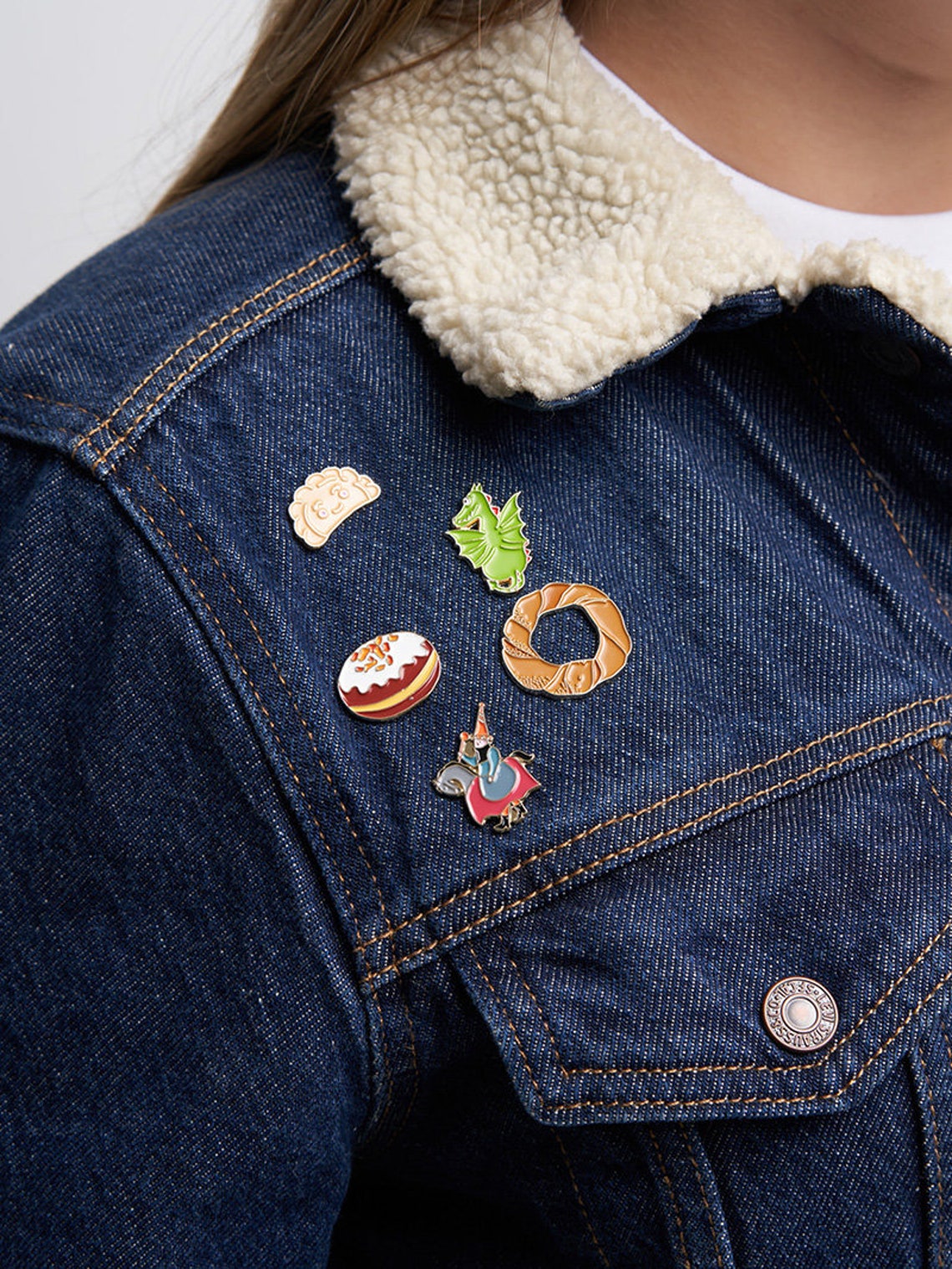 Pin Bagel | Pin Obwarzanek | Pin Pretzel | Soft Enamel Cute Pin - Etsy