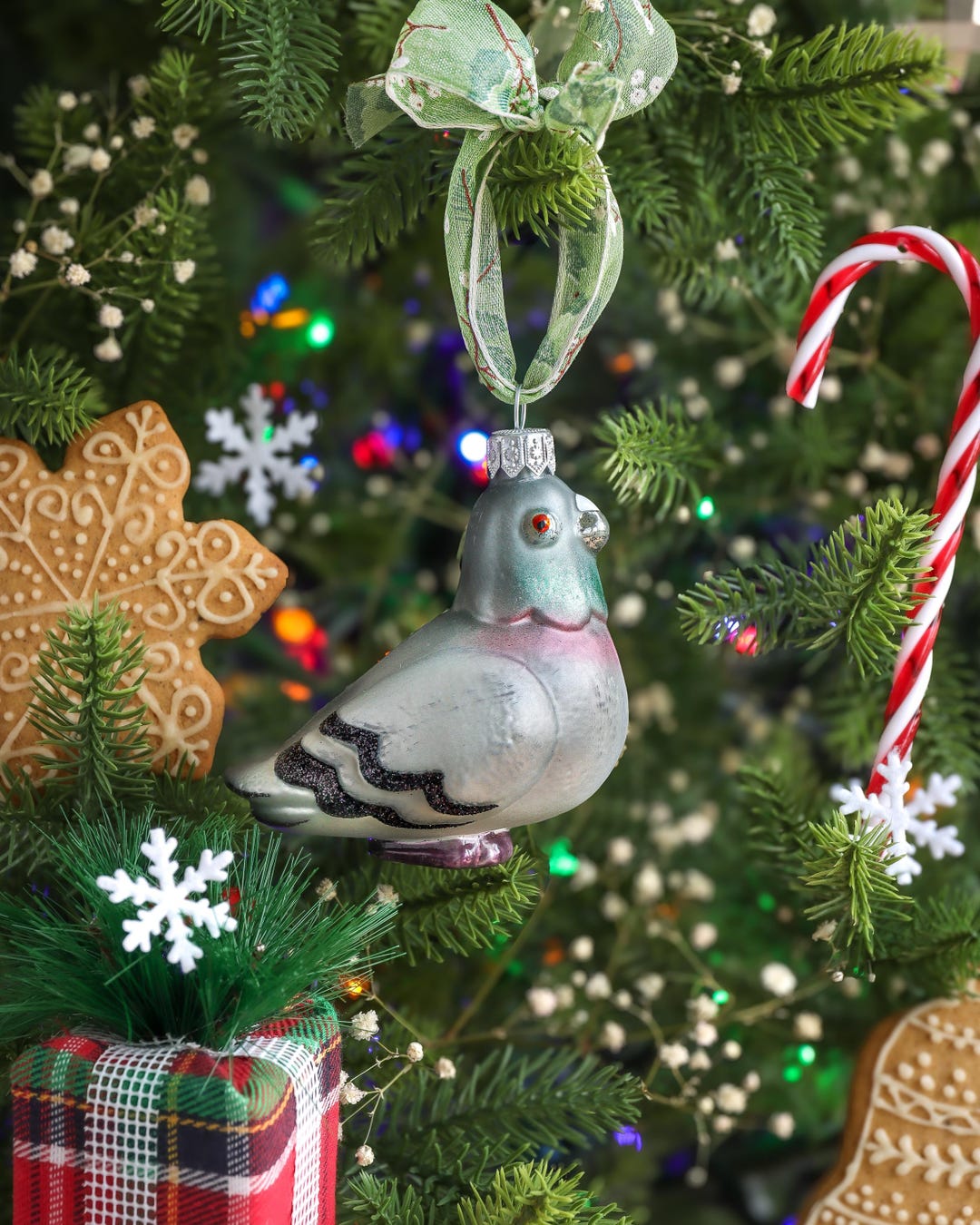 Handmade Pigeon Ornament | Christmas Bauble - Etsy