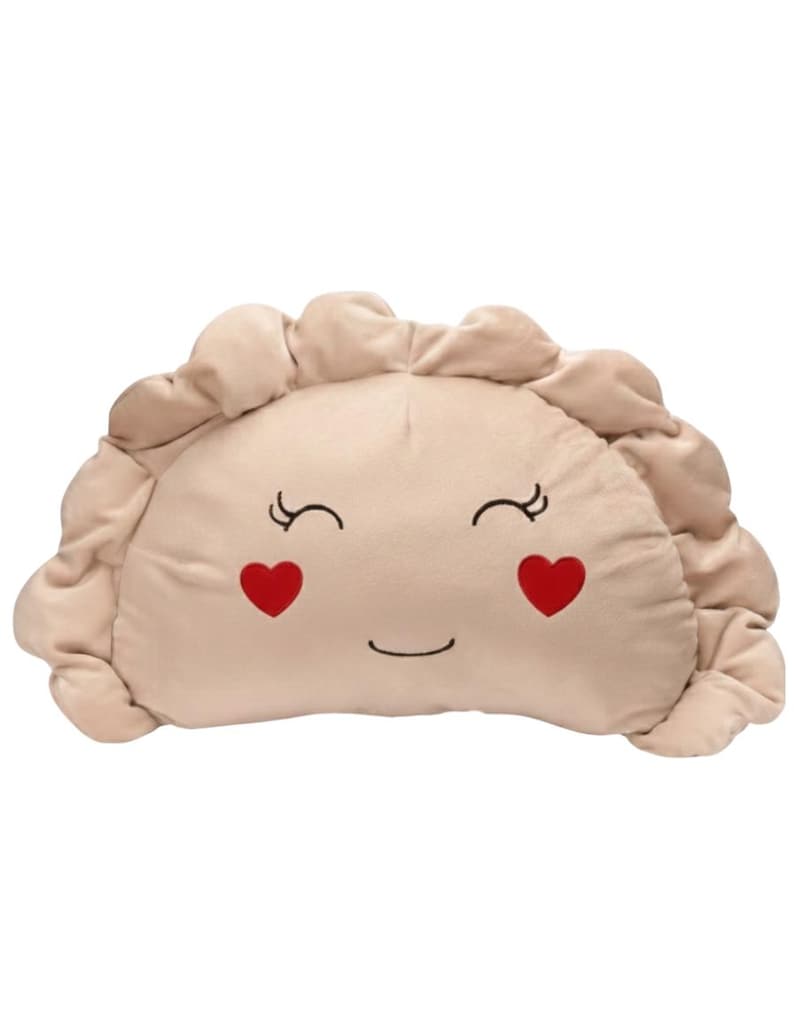 XXL Pierogi Plush Pillow – Handmade Dumpling Cushion, Minky Decor ...