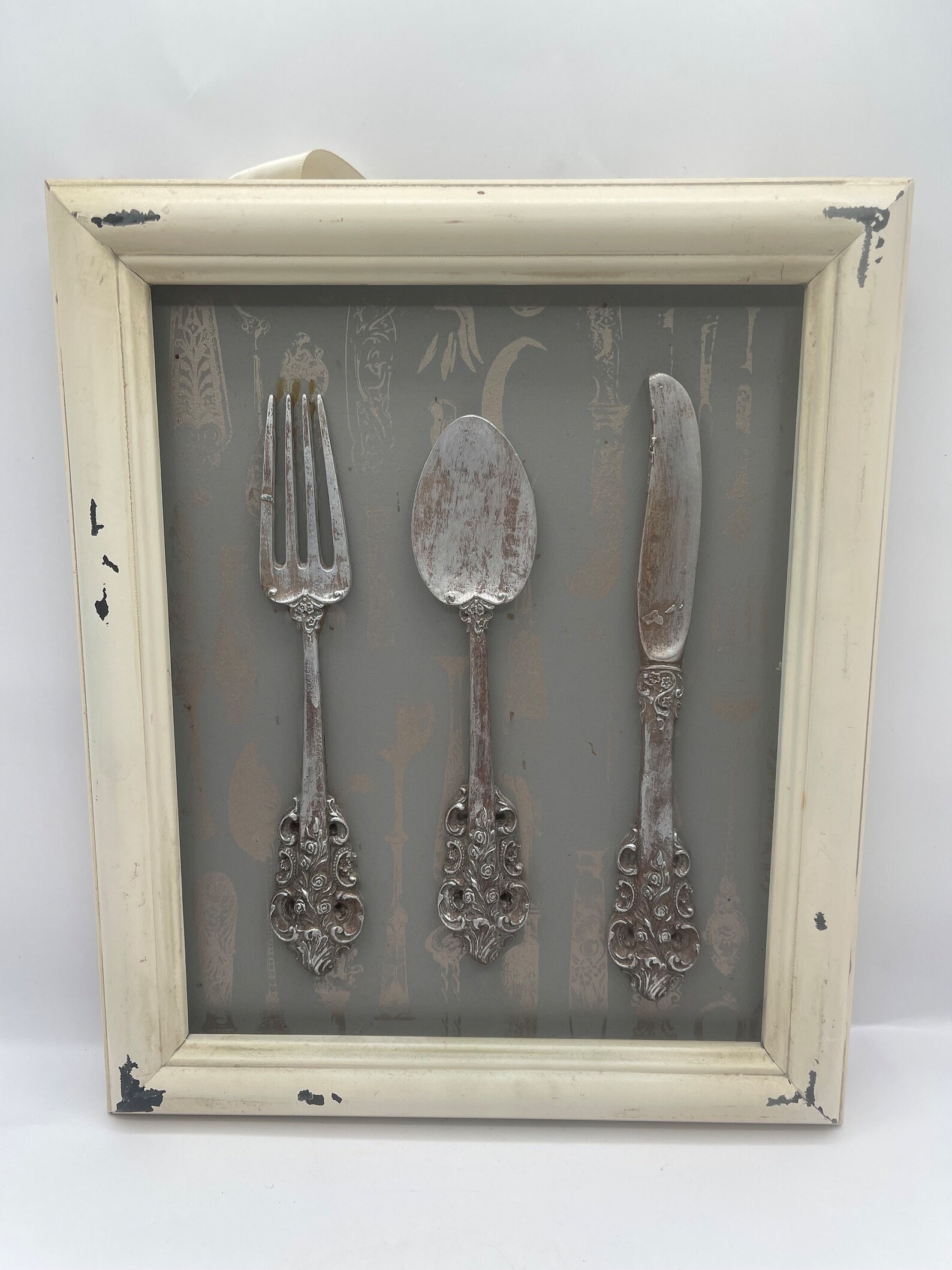 Vintage Cutlery Wall Decor Sculpture Forks Spoons Knife Dining Room ...