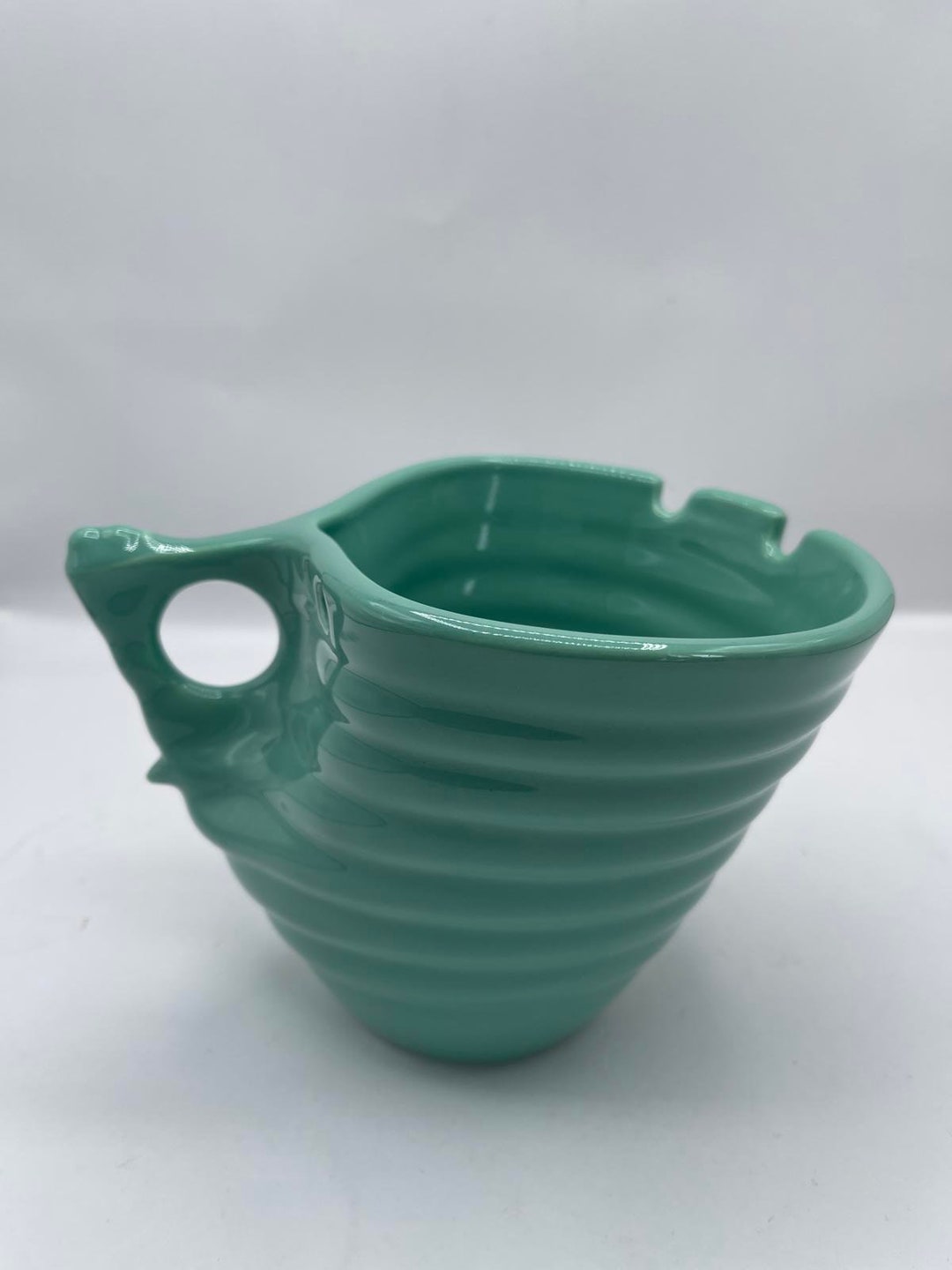 Elan Mcpherson Pottery Signed Bee Hive Udon Noodl Bowl Teal] - Etsy