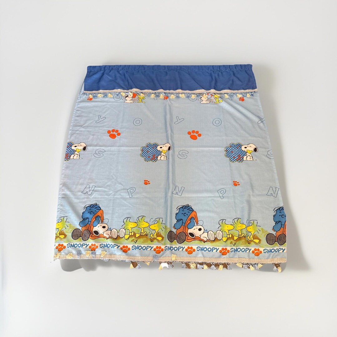 Rare Charlie Brown Peanuts Gang Snoopy Shower Curtain Vintage 60”X 55 ...