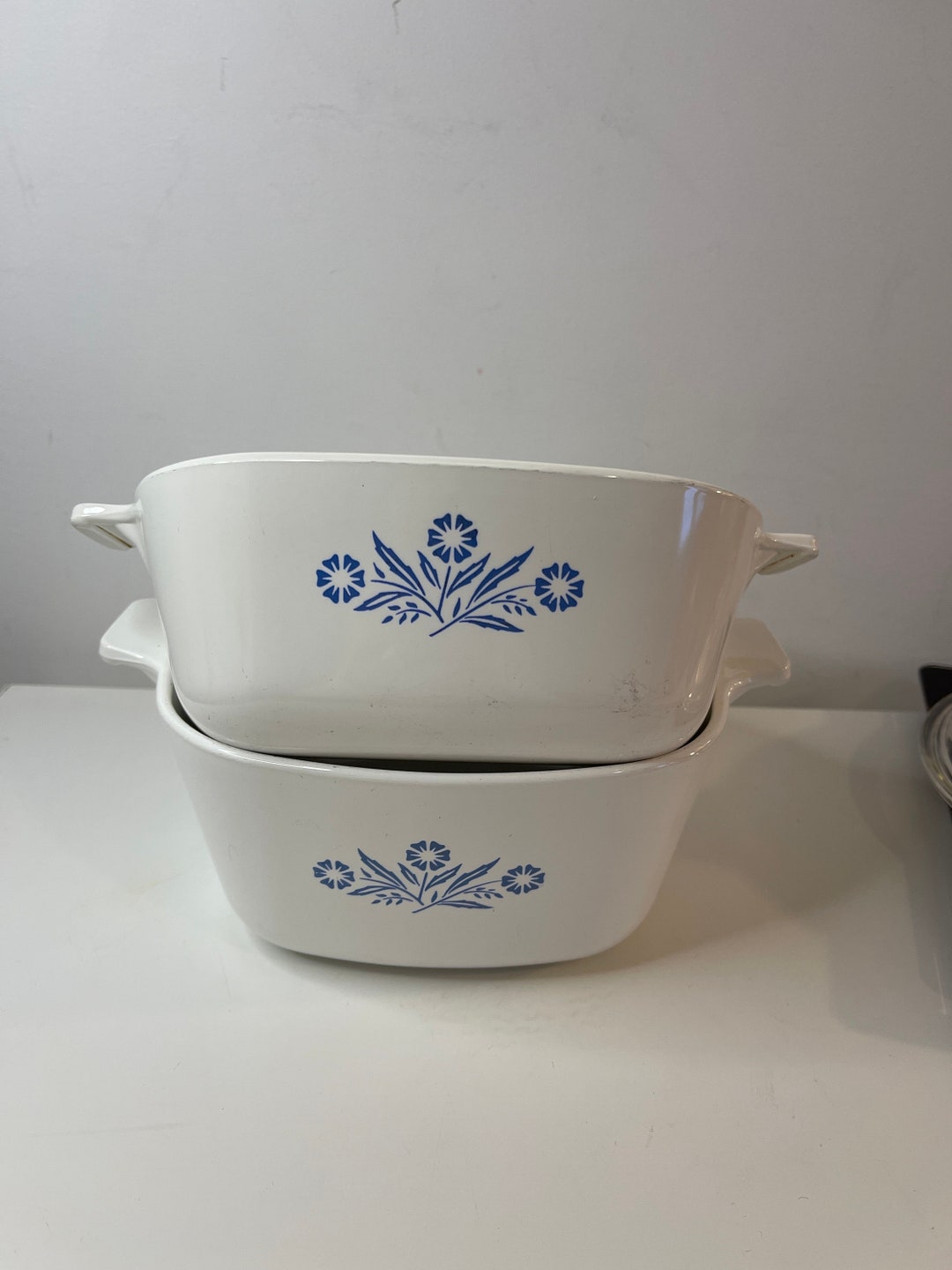 Vintage Corning Ware Blue Cornflower Pattern, 2 Pieces 6 Cup and 7 Cup ...