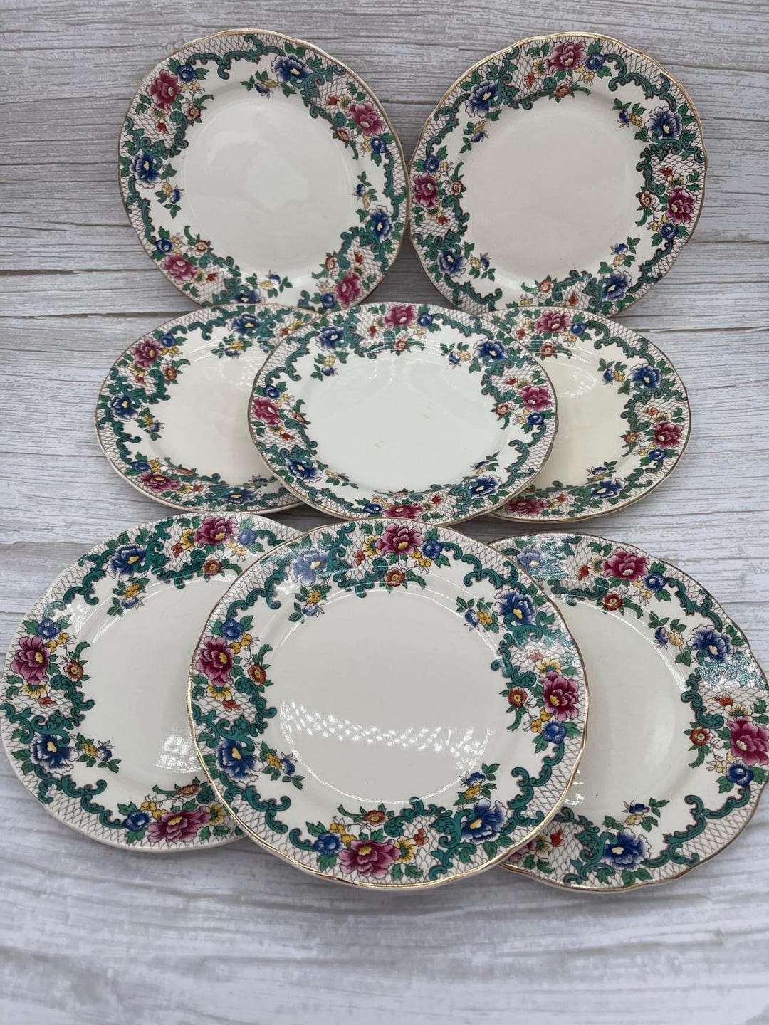 Vintage Royal Cauldon Victoria Dinner Plates 8 X 6” Plates. 1930s GC - Etsy