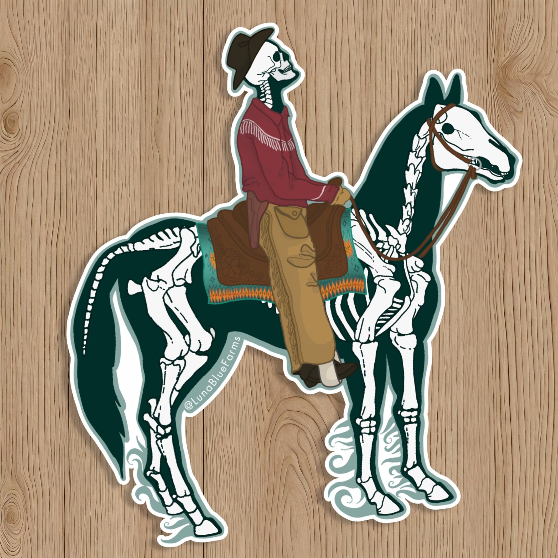 Ghost Rider Sticker Texas Cowboy Sticker - Etsy