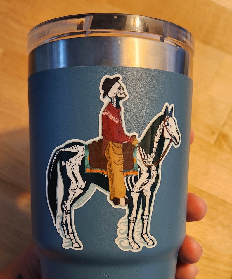 Ghost Rider Sticker | Texas Cowboy Sticker - Etsy