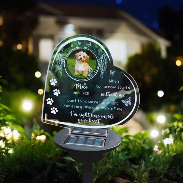 Solar Light Memorial - Etsy